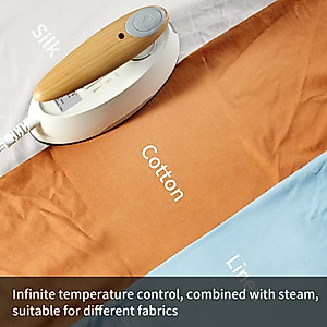 YIKA 2-in-1 Portable Clothes Steamer & Iron - Ceramic Coated Panel, Fast Heat-Up, Adjustable Heating & Steaming, Professional Handheld Fabric Wrinkle Remover for Home, Travel, and Office Use