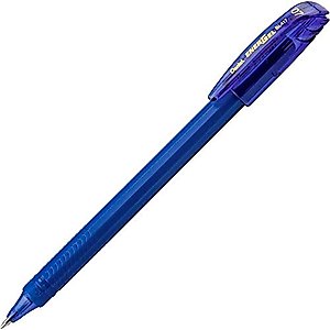 Pentel EnerGel FLASH! Liquid Gel Stick Pen, (0.7mm) Medium Line, Metal Tip, Blue Ink, 12 pack (BL417C-C)