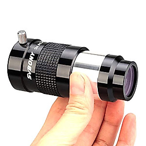 SVBONY 1.25 inches 3X Barlow Lens, Fully-Multi Coated achromatic Lens, Fully Metal Telescope Accessories for Astronomical Photography