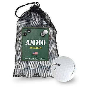 Titleist Ammo Recycled Used Golf Balls AVX Balls [36-Ball] Fair [White]