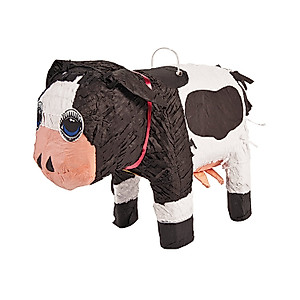 Fun Express Cow Pinata (15 Inches) Farm Birthday Party Supplies