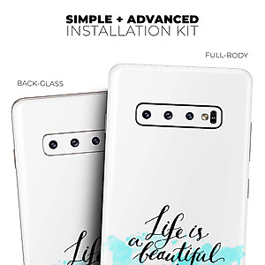 DesignSkinz Life is a Beautiful Ride v2 Protective Vinyl Decal Wrap Skin Cover Compatible with The Samsung Galaxy S20 (Screen Trim & Back Glass Skin)