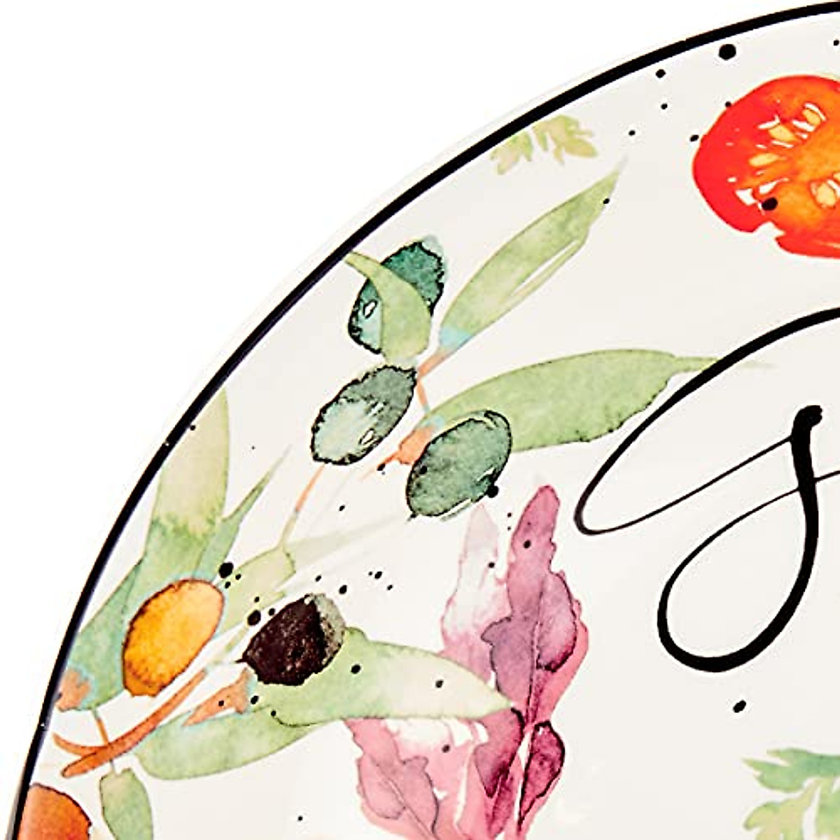 Certified International Corp Certified International Melanzana Pasta Set, Multicolored, 5 Piece