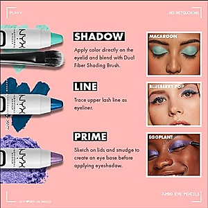 NYX PROFESSIONAL MAKEUP Jumbo Eye Pencil, Blendable Eyeshadow Stick & Eyeliner Pencil - Blueberry Pop (Blue)