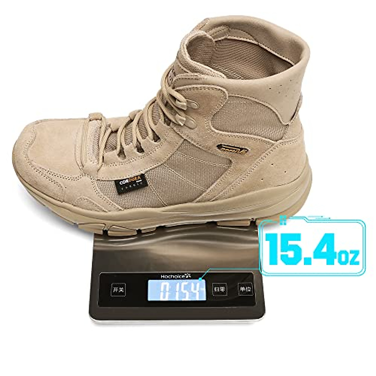 NORTIV 8 Men's Lightweight Hiking Work Boots 6 Inches Tactical Military Boots Lightweight Outdoor Motorcycle Combat Boots SNMT221M Sand Size 14 M US