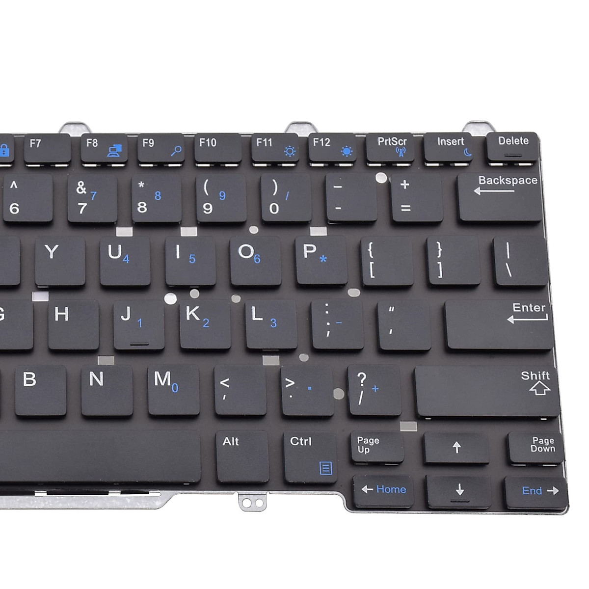 SUNMALL Replacement Keyboard Compatible with Dell Latitude 3340 3350 E3340 7350 E5450 E5470 E7450 E7470 13 7000 2-in-1 7350 Black US Layout Without Pointer No Backlight