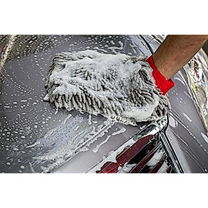 Mothers Premium Chenille Car Wash Mitt - Scratch & Lint Free, 2pk