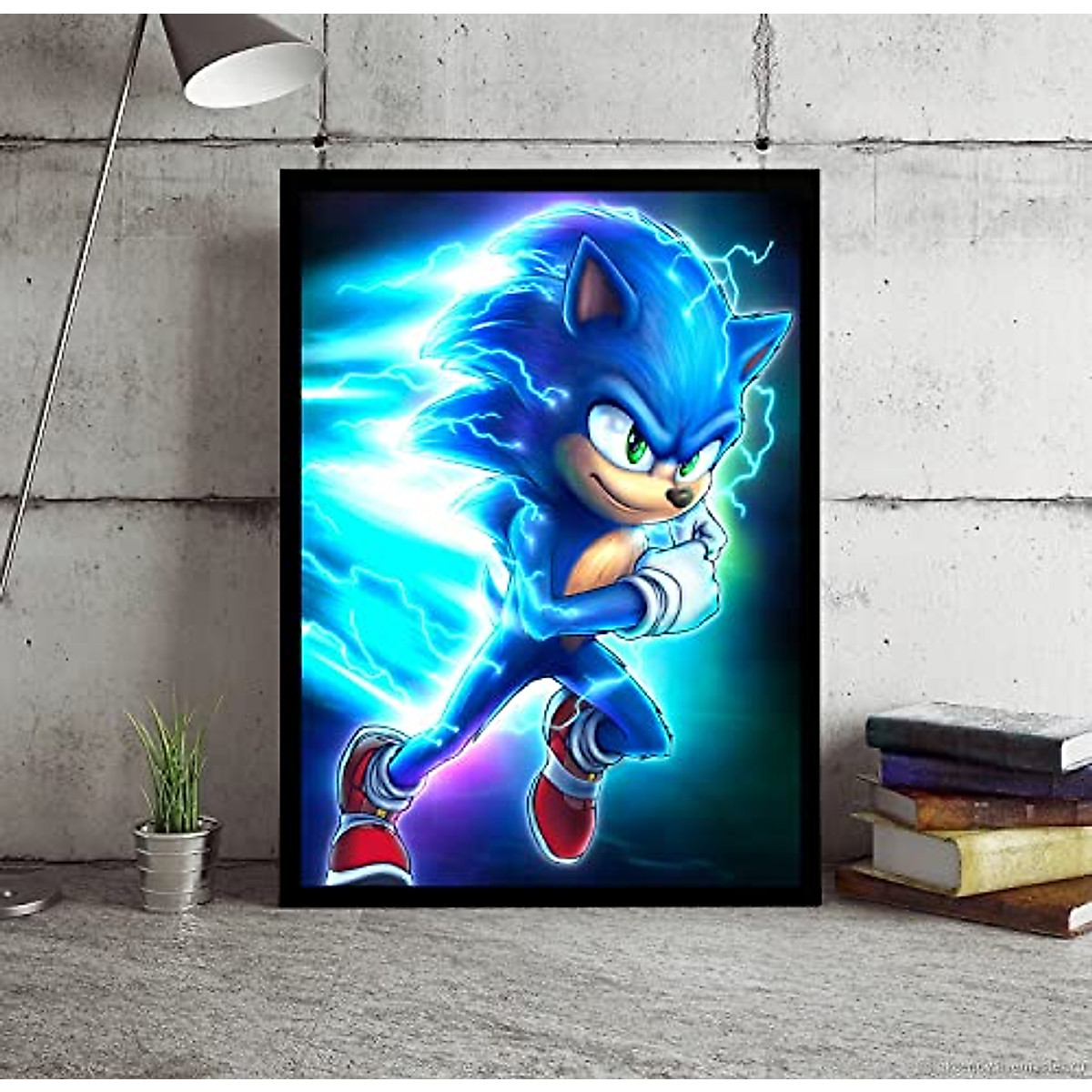 arcvoso 5D Diamond Painting Kits for Adults - Diamond Art Kits for Adults Kids Beginner,DIY Sonic Diamond Painting Full Drill Round Rhinestone for Home Wall Decor 11.8X15.7inch