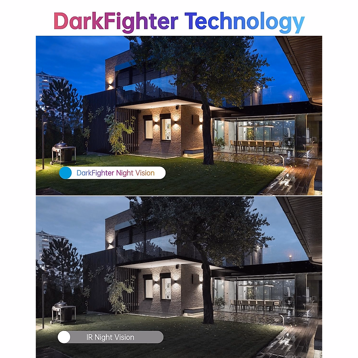 DS-2CD2386G2-ISU/SL 2.8mm HIK 4K 8MP AcuSense PoE IP Camera Outdoor Indoor with Strobe Light and Audible Warning, DarkFighter, Human/Vehicle Detection, H.265+, Work with HIK NVR/Hik-Connect(Black)