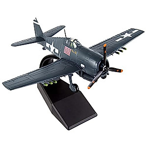 Busyflies Fighter Jet Model 1/72 Scale Grumman F6F Hellcat Plane Model Diecast Military Airplane Model for Collection and Gift