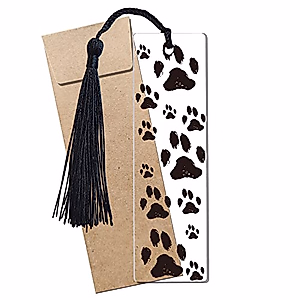 Cat Dog Paw Cat Dog Hand Inspirational Bookmark Gifts for Women Pets Lover Cat Owner Dog Owner Girl Sister Daughter Book Female Friend Sister Gifts Friendship Gifts