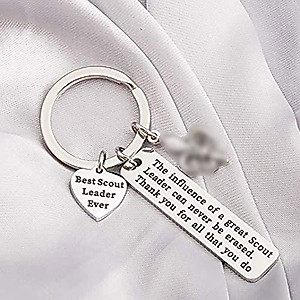 TGBJE Scout Leader Gift Troop Leader Gift Thank You for All That You Do Leader Appreciation Gift Leader Gifts (Leader Keychain)
