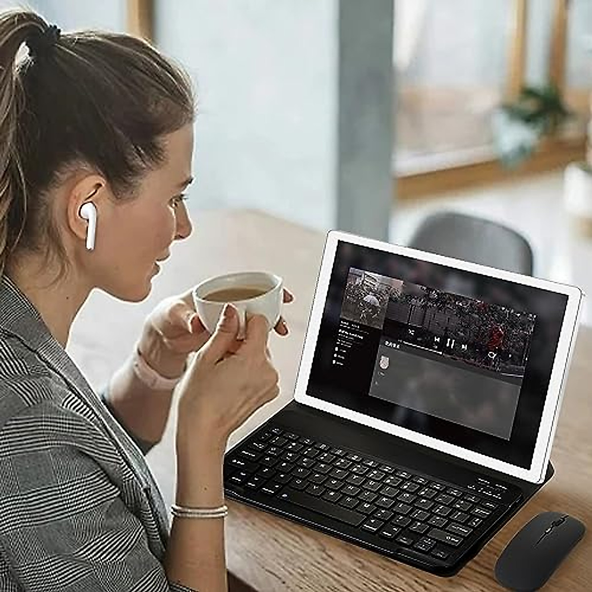 Honio Digital Tablet, 10.1 Inch Dual Box Speaker Tablet 8 (US Plug)