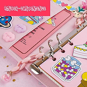 Reinvent Me D.I.Y. Planner,Personalize Notebook/Journal/Handbook/Planner/Diary with Fun Stickers,Embellishments,Loose-leaf papers,Paper Clips etc. (blue,replace with new gifts)