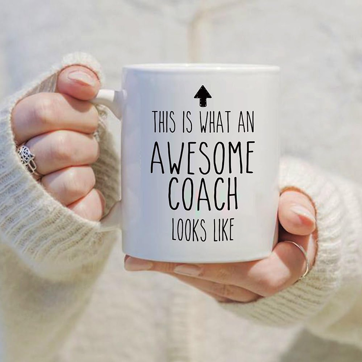 Dnuiyses This Is What An Awesome Coach Looks Like Mug Birthday Gifts for Coach, Appreciation Gifts for Coach, Inspirational Mug Gifts for Soccer Coach Tennis Player Sports Coach Tennis Lovers Athletes