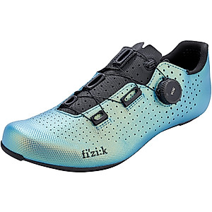 Fizik Unisex Tempo Decos, Carbon Road Bike Shoes Cycling, Iridiscent-Blue, 14 US Men