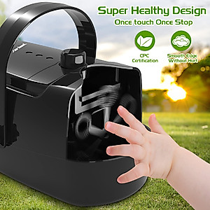 Bubble Machine Durable Automatic Bubble Blower, 18000+ Big Bubbles Per Minute Bubbles for Kids Toddlers Bubble Maker Operated by Plugin or Batteries Bubble Toys for Indoor Outdoor Birthday Party