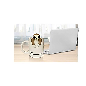 Decodyne Funny Sloth Coffee Mug - Cute Sloth Gifts For Women and Men - Best Friend Birthday Gifts for Women