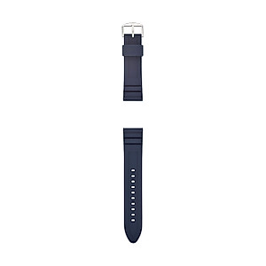 Fossil Men's 22mm Silicone Interchangeable Watch Band Strap, Color: Navy (Model: S221302)