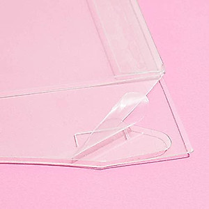 Juvale Clear Plastic Cake Box Carrier Packing with Lids for 6 Inch Cakes (6 Pack)