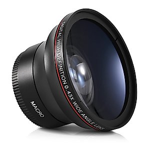 Lightdow 52MM 0.43x High-Definition Wide Angle + Macro Lens Attachment for Nikon D-Series and More - Enhance Your Photography Creativity (φ52mm)