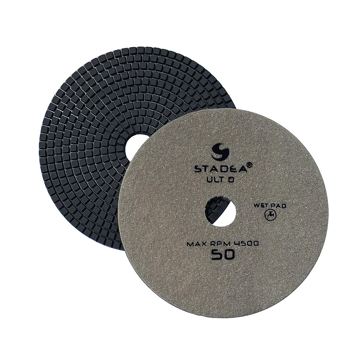 Stadea PPW266B Diamond Polishing Pads 7 Inch Set For Marble Concrete Stones Terrazzo Granite Floor Polishing