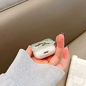 LALAPOPO Compatible with Airpods Pro Case Frog, Cute Case with Keychain for Women Girls Kids Clear Thin Soft Silicone Kawaii Cartoon Protective Cover for AirPods Pro Charging Case