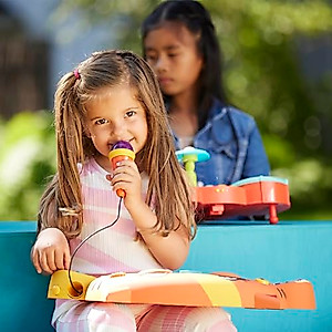 B. toys- Meowsic- Interactive Cat Piano – Toy Piano & Microphone – Musical Instrument For Toddlers, Kids – 20+ Songs, Sounds & Recording Feature – 2 Years +