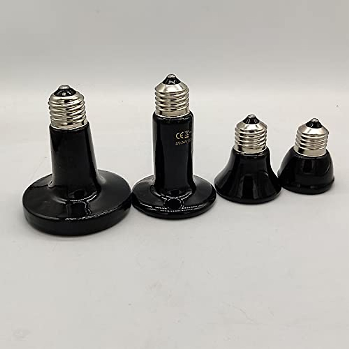 Reptile Heating Lamp 3 Pack Reptile Pet Turtle Lizard Gecko Snake Winter Heat Preservation and Warmth Ceramic Heating Element is Harmless (Color : 100w 220v)