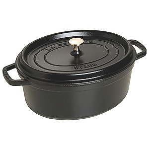 Staub Oval Dutch Oven 8.5-Quart Matte Black