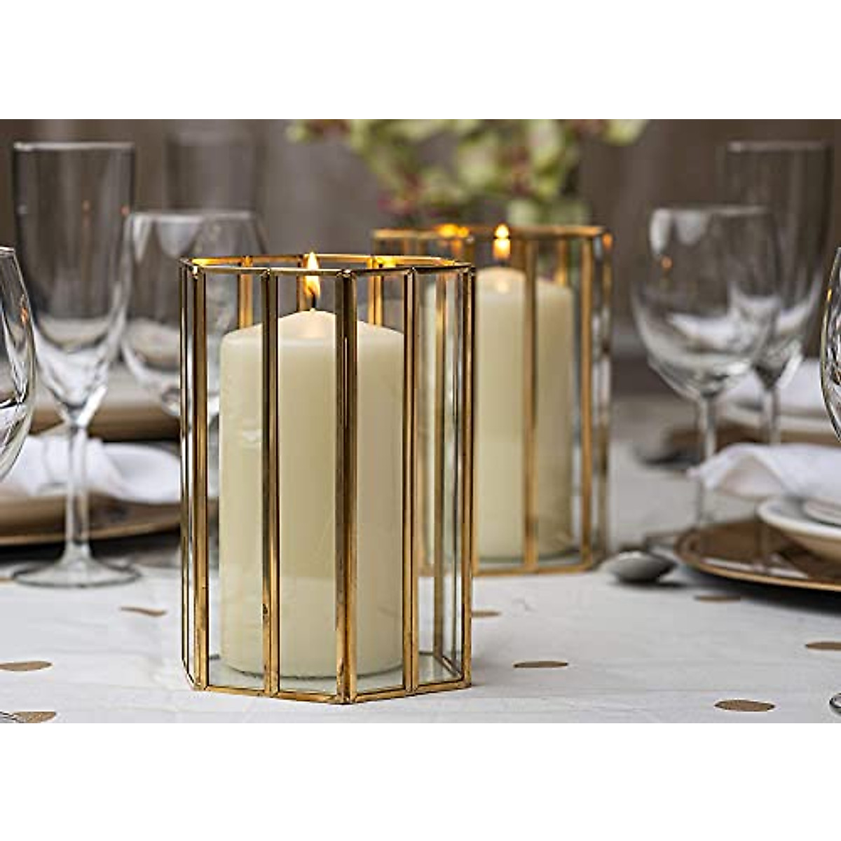 BOLSIUS Set of 6 Ivory Pillar Candles - 3x6 inch Unscented Candle Set - Dripless Clean Burning Smokeless Dinner Candle - Perfect for Wedding Candles, Parties and Special Occasions
