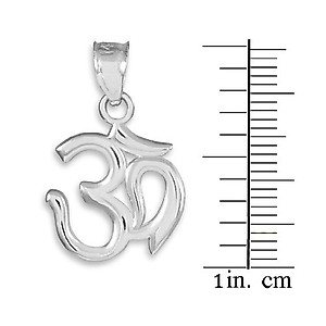 925 Sterling Silver Hindu Meditation Charm Yoga "Om" (Aum) Pendant