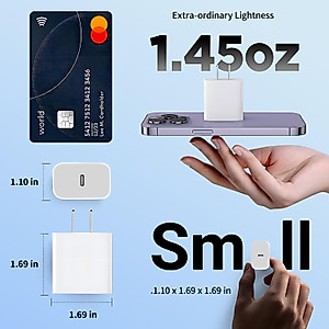 iPhone 20W USB-C Charger Block with PD Fast Charging Capability, Type C Wall Charger Compatible with iPhone 15 Pro Max/14/13/iPad [2 Pack]