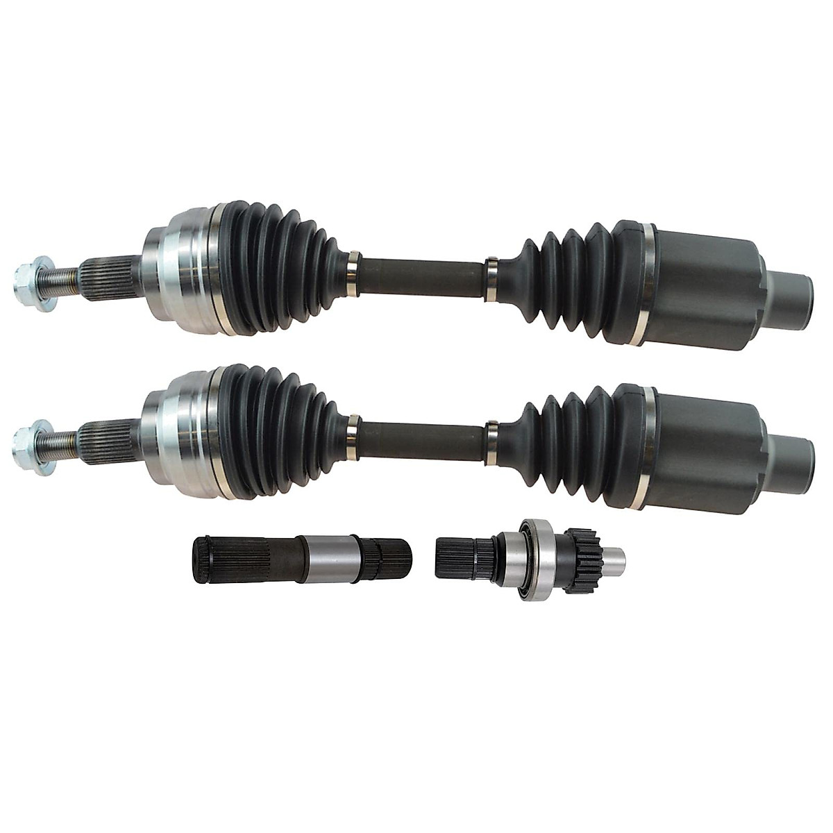 TRQ New Complete Front CV Axle Shaft Assembly Stub Kit LH RH Kit for Ram 1500