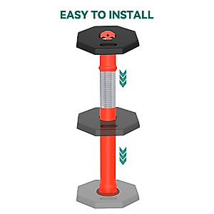 YITAHOME 45 inch Delineator Post with Base, 6 PACK Traffic Delineator Posts