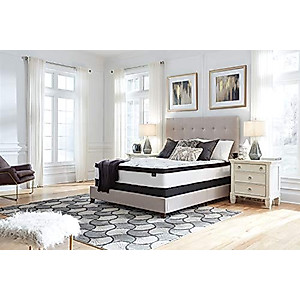 Signature Design by Ashley California King Size Chime 12 Inch Medium Firm Hybrid Mattress with Cooling Gel Memory Foam