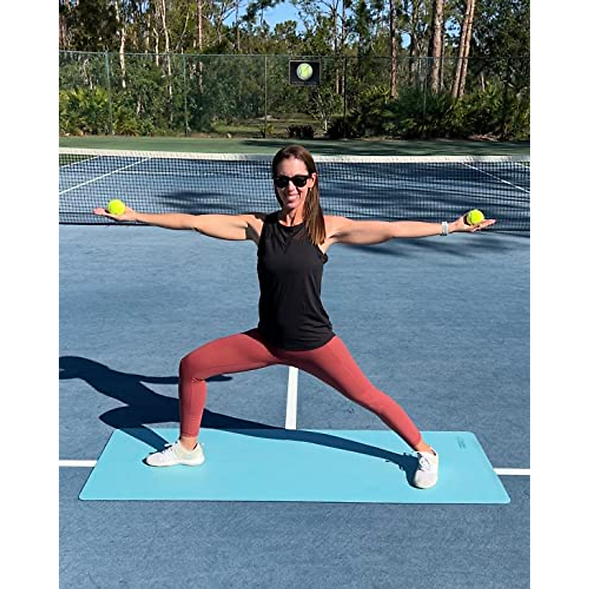 RBX Active Women's 7/8 Gym Legging Squat Proof Ankle Length Workout Yoga Legging with Pockets High Waisted Moisture Wicking Running Tights with Side Pockets 7/8 Jet Black L