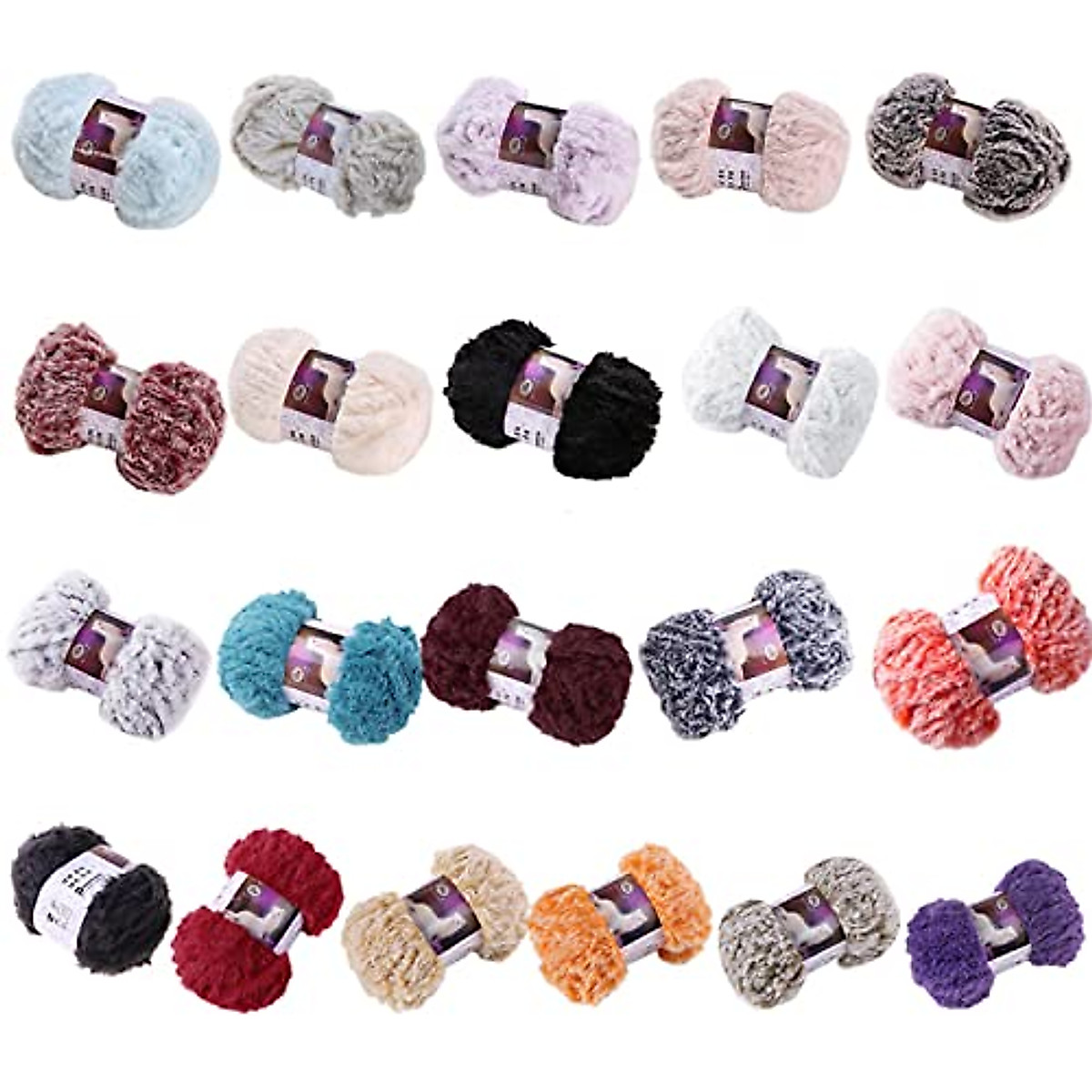 50g/Ball DIY Plush Thick Knitting Yarn Multicolor Hand-Woven Crochet Thread for Baby Warm Hat Scarf Skin So Soft