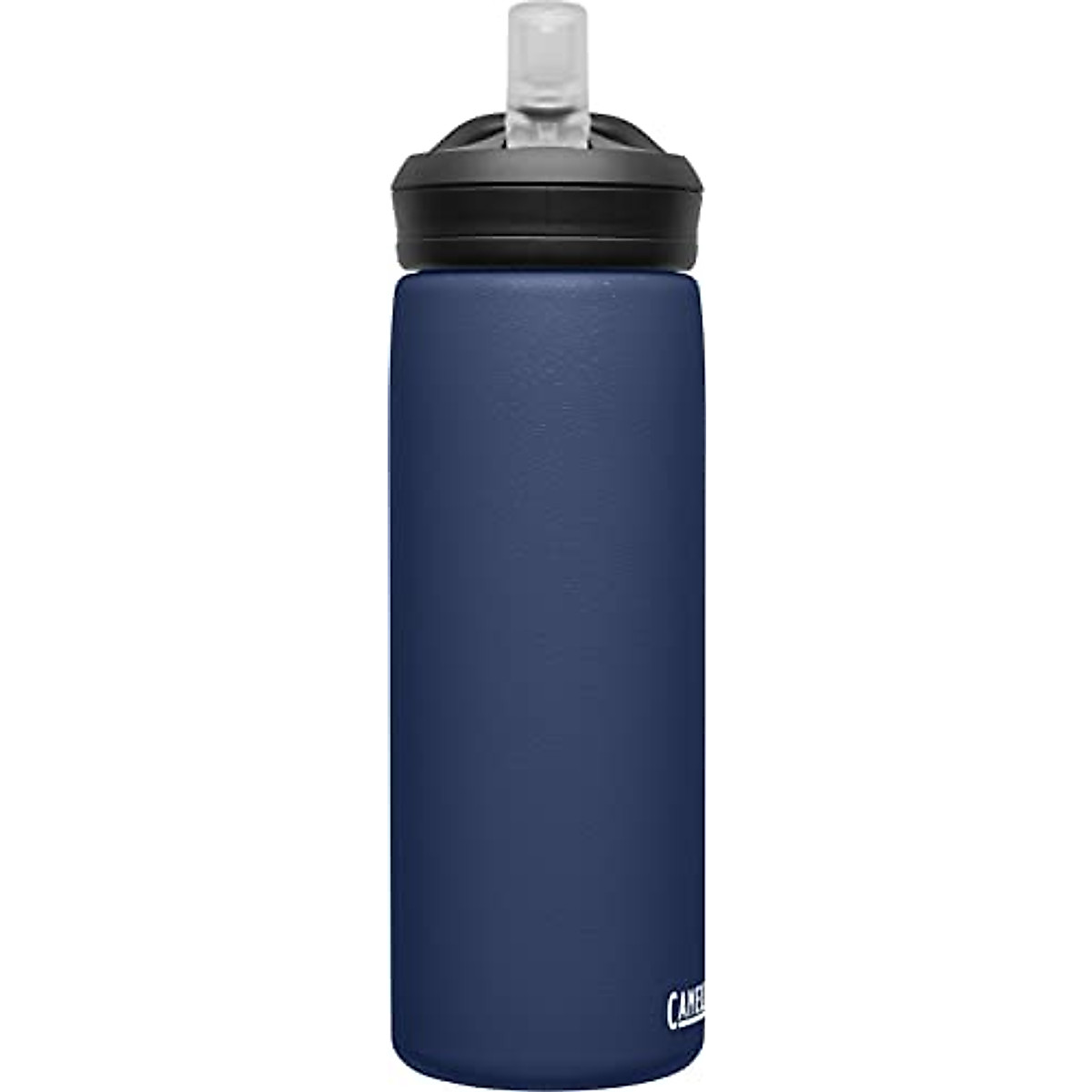 CamelBak eddy+ Water Bottle with Straw 20 oz - Insulated Stainless Steel, Navy
