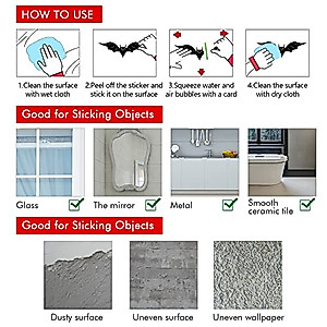 140PCS Halloween Window Clings Decor for Halloween Decorations, Double Side Halloween Window Stickers Removable Glass Decals for Halloween Party Decorations