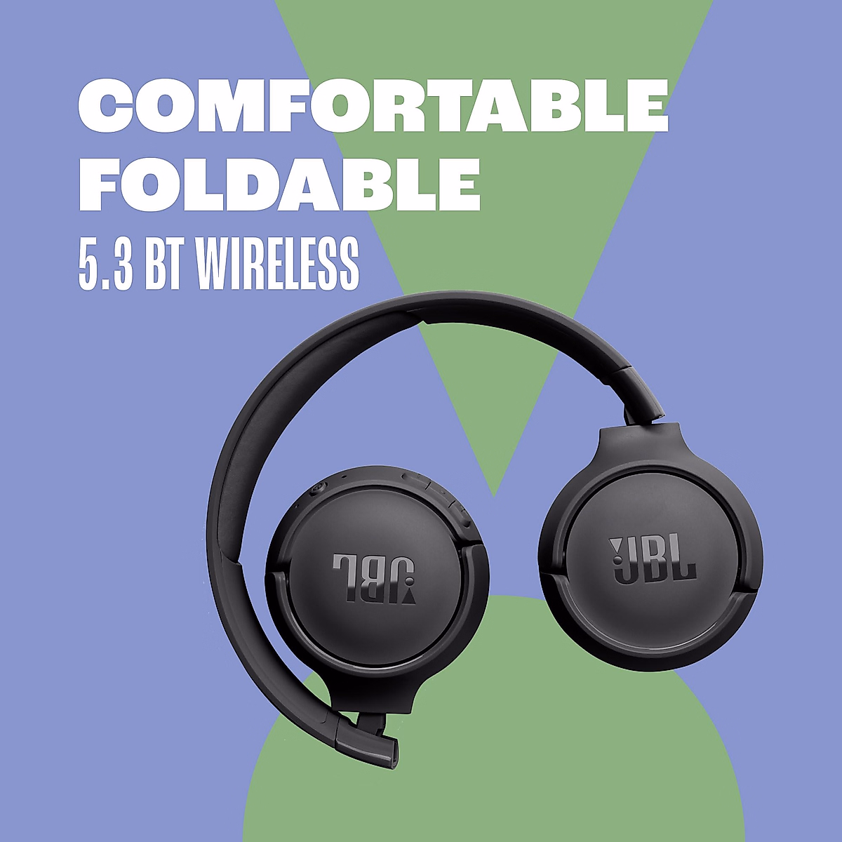 JBL JBLT520BTBLKAM-Z Tune 520BT Wireless on-ear Headphones, Black - (Renewed)