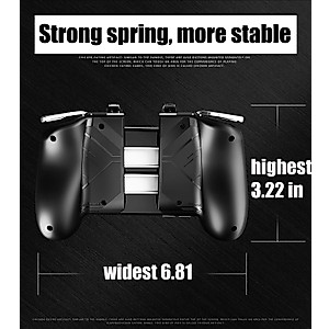 Mobile Game Controller for PUBG/Call of Duty/Fortnite Gaming Grip L1 R1 Portable Phone Trigger Joystick Gamepad for 4-6.5 inches iOS & Android Phone