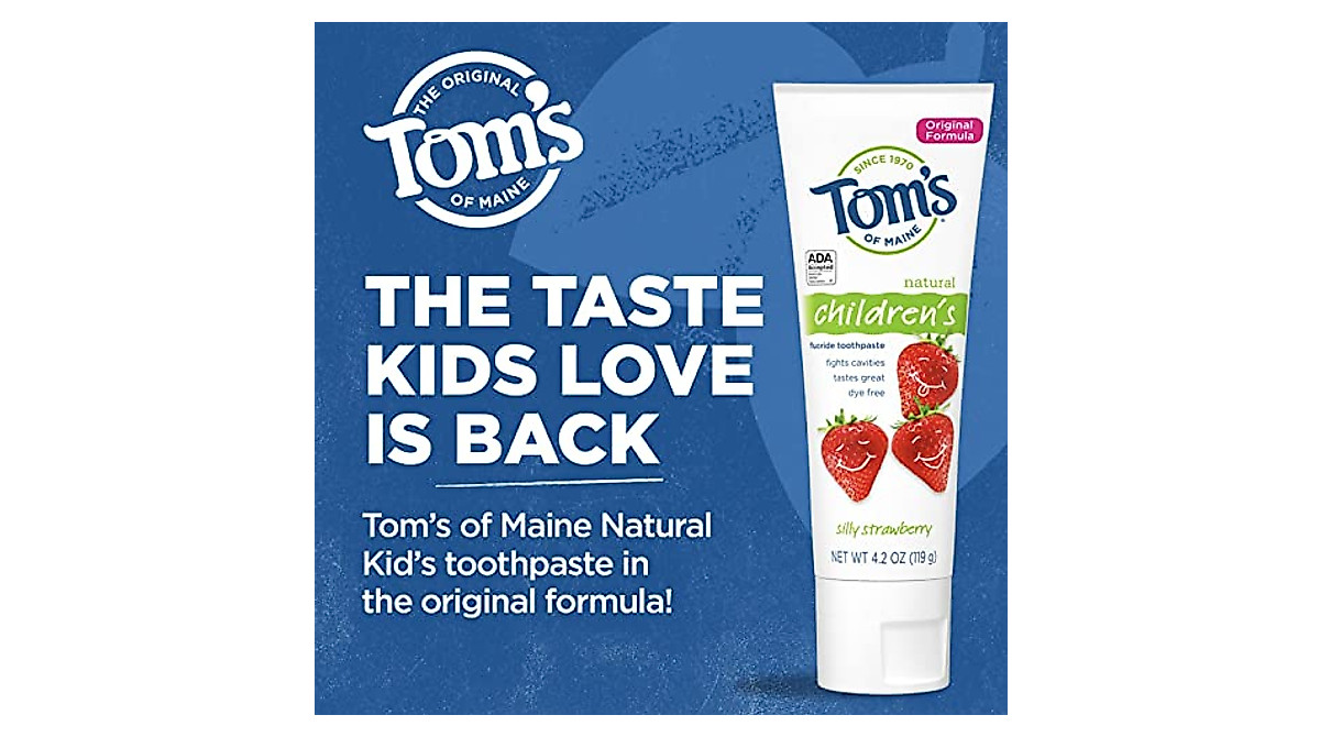 Tom's of Maine Kid's Fluoride Toothpaste - Silly Strawberry Flavor