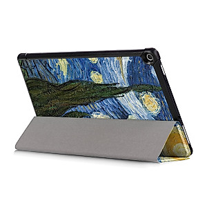 Newshine All-New Fire HD 10 2017 Case, Ultra Slim Lightweight Trifold Smart Stand Case (Auto Sleep/Wake) for Amazon Fire HD 10 (7th Generation, 2017 Release) 10.1 Inch Tablet, Starry Night