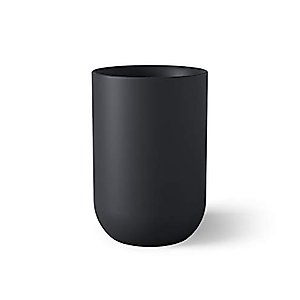 Umbra Junip Bathroom Accessories Tumbler-Modern Resin Holder and Organizer, Perfect for Holding Toothbrushes, Make-up Brushes and More, Small (Pack of 1), Black