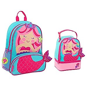 Stephen Joseph Girls Sidekick Mermaid Backpack and Lunch Pal