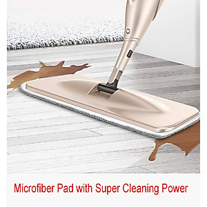 JDWG 4 Pack Mop Head Replacements Pads Microfiber Cleaning for Most Spray Mops and Reveal Mops, Wet & Dry Home Commercial Cleaning. (Grey)