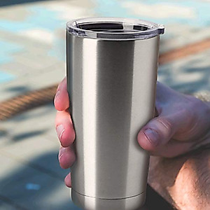HASLE OUTFITTERS 20oz Tumblers Bulk Stainless Steel Cups with Lid Double Wall Vacuum Insulated Coffee Mugs for Cold & Hot Drinks Pack