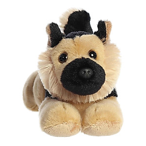 Aurora® Adorable Mini Flopsie™ Shep™ Stuffed Animal - Playful Ease - Timeless Companions - Black 8 Inches