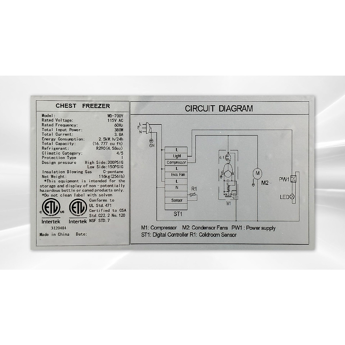 Commercial Display Chest Freezer, ETL NSF Market Grocery Island Merchandiser Showcase, 79" W 16.77 cu. ft. White